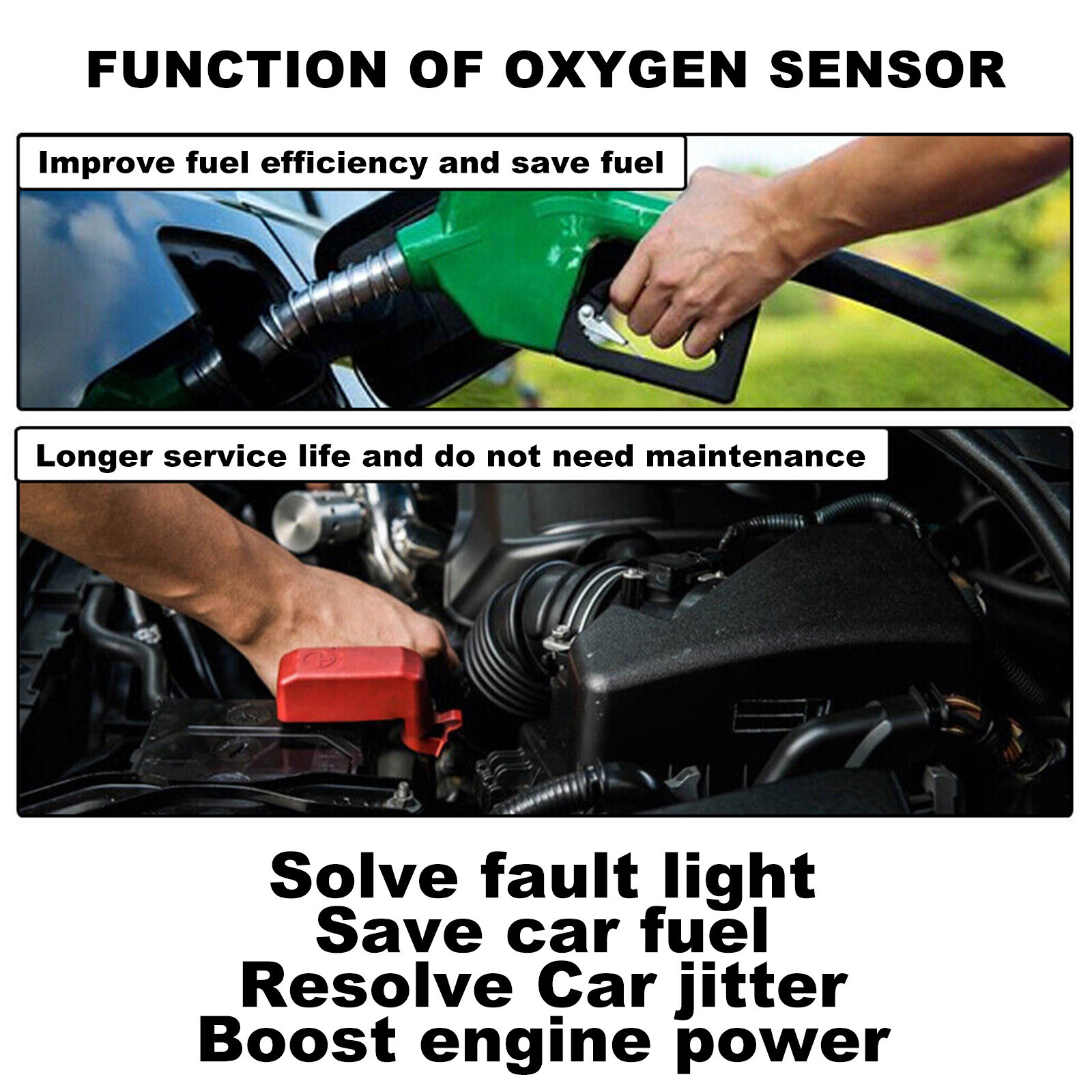 Rear O2 Oxygen Lambda Sensor For Ford C-Max S-Max Focus Galaxy 1705220 ...