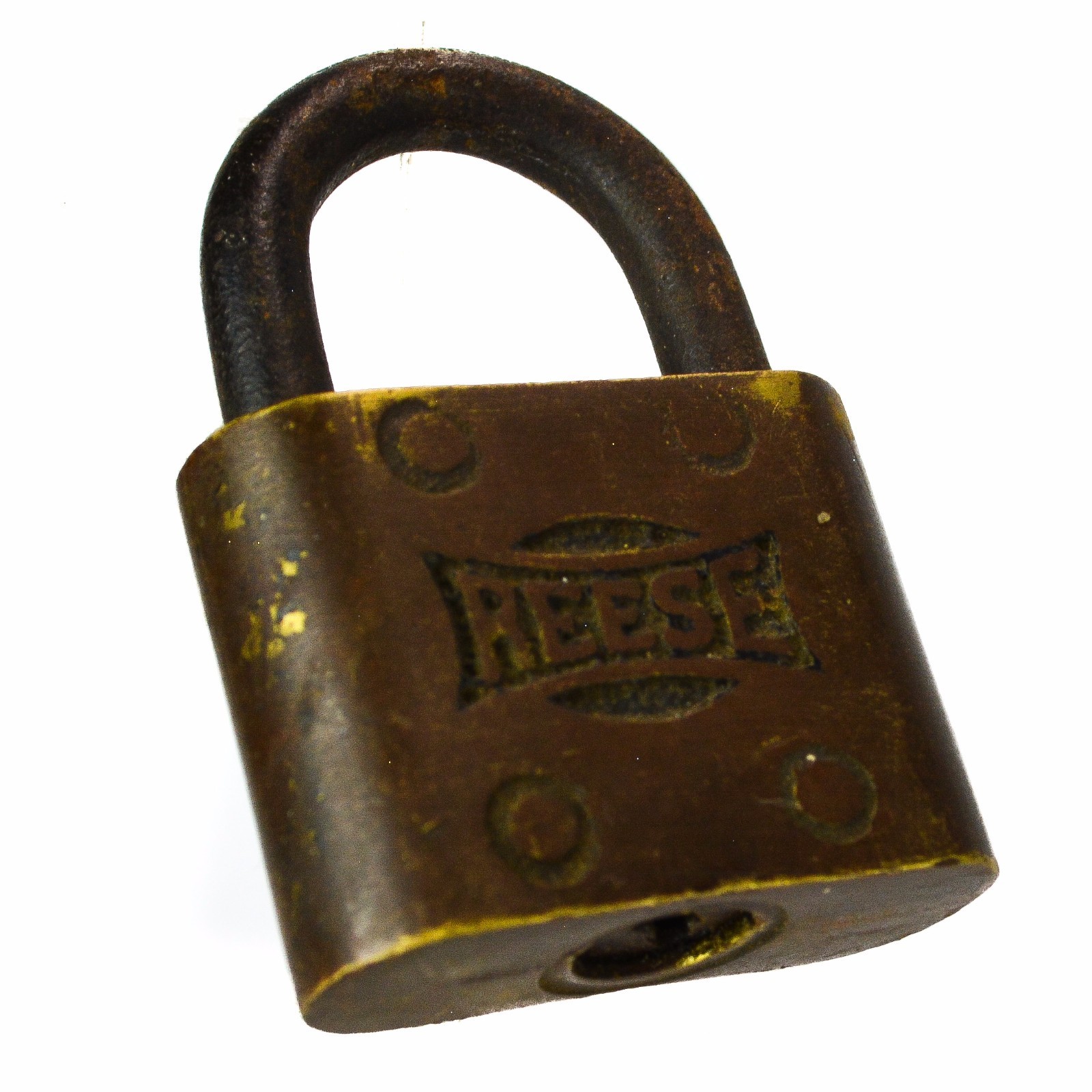 REESE Padlock Brass Vintage Old Rectangle Lock (no key) | eBay