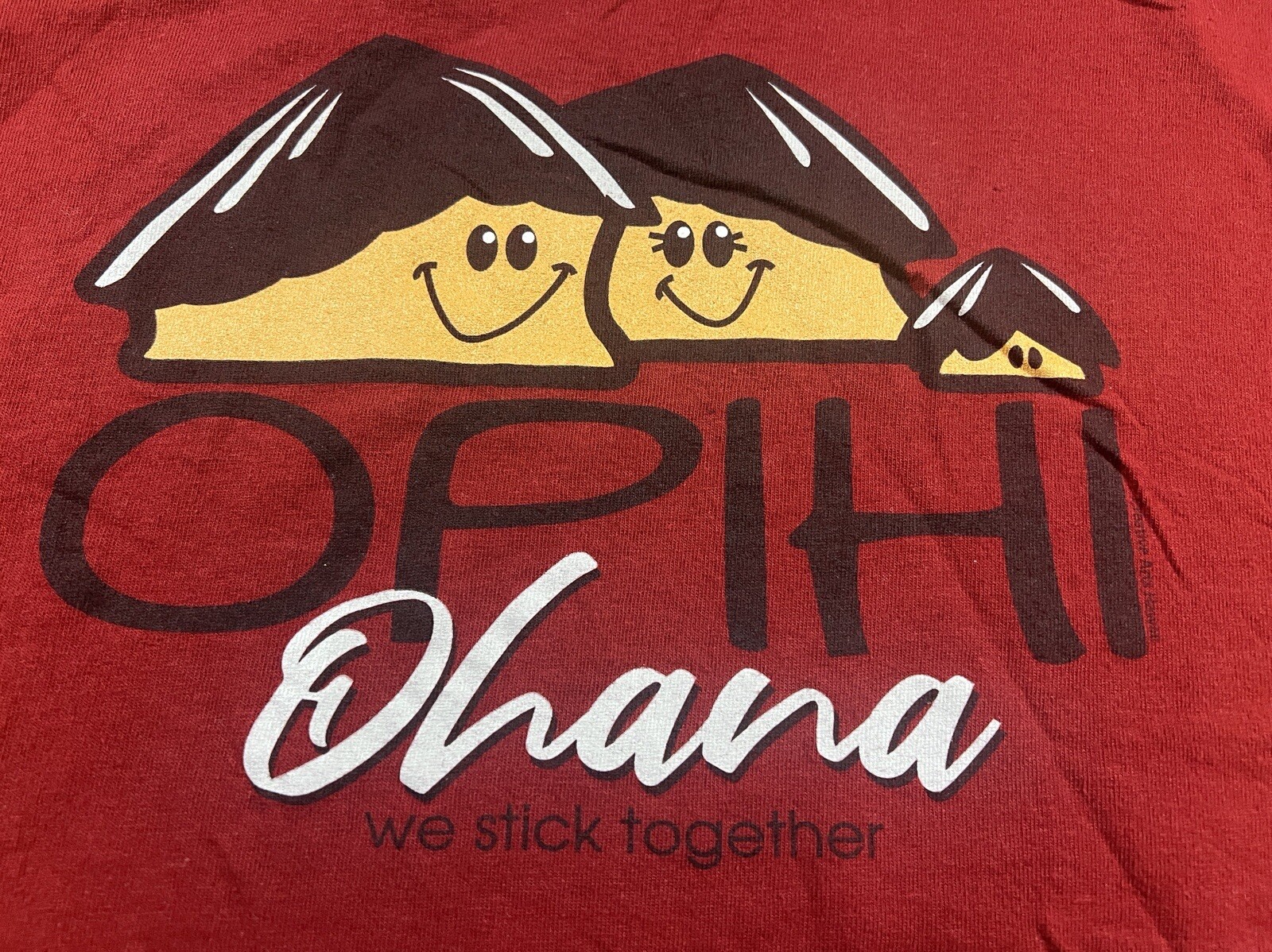 Opihi Ohana Family Hawaiian We Stick Together Tee Shirt Size XL | eBay