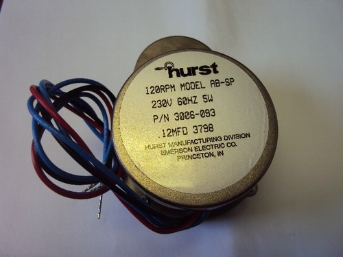 HURST AB-SP MOTOR , 120 RPM , 230 VOLT , 60 HZ , 5 W , P/N 3006-093 ...