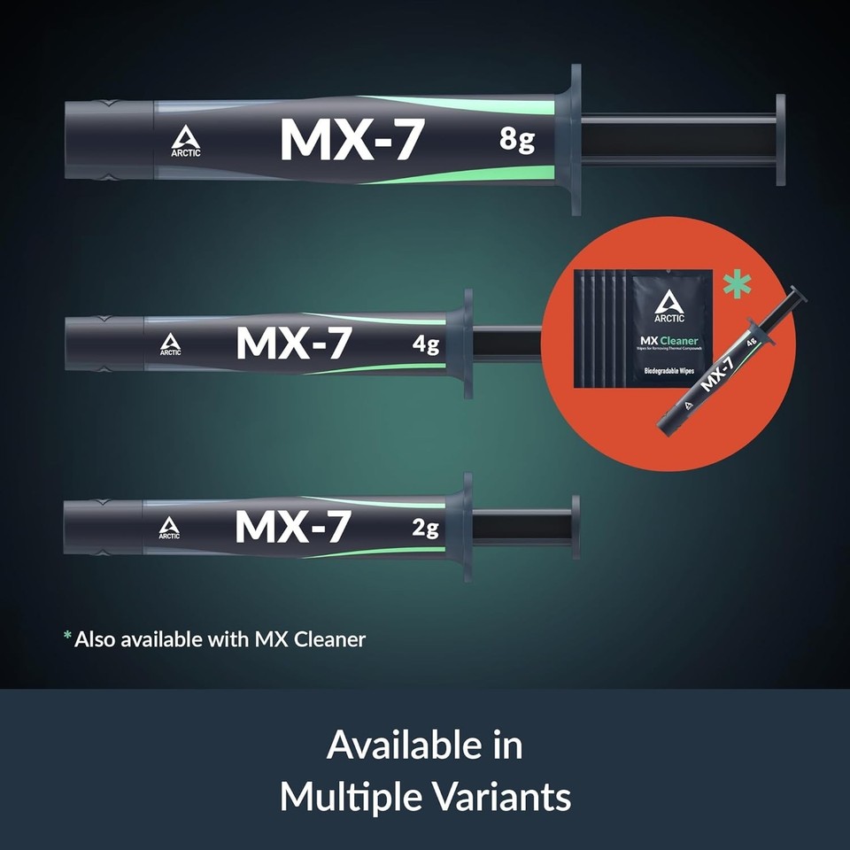 Arctic MX-7 (4g) with 6pcs MX Cleaner PREMIUM Performance Thermal ...