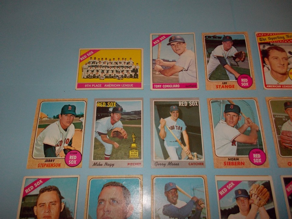 Boston Red Sox High numbers 1966 Topps rookie cards Team Tony ...