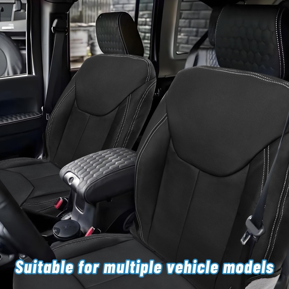 Fit For Jeep Wrangler Rubicon 13-2017 Driver Bottom Seat Cover Black ...