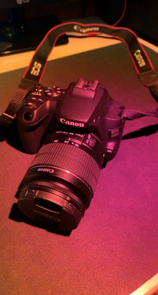 Canon EOS 250D 24.1 MP Digital SLR Camera - Black (Kit 18-55mm F/3.5-5. ...