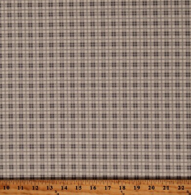 Cotton Sheryl Johnson Plaid Historical Vanilla Fabric Print by Yard ...