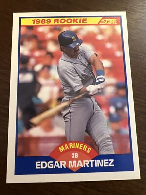 1989 Score Edgar Martinez Rookie card #637 Seattle Mariners MLB HOF | eBay