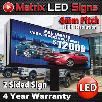 LED Sign Outdoor Full Color 2 Sided LED Programmable Message Digital ...