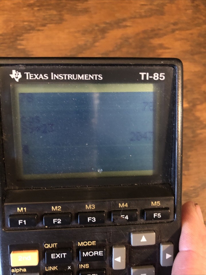 TI Texas Instruments TI-85 Graphic Calculator w/ Cover | eBay