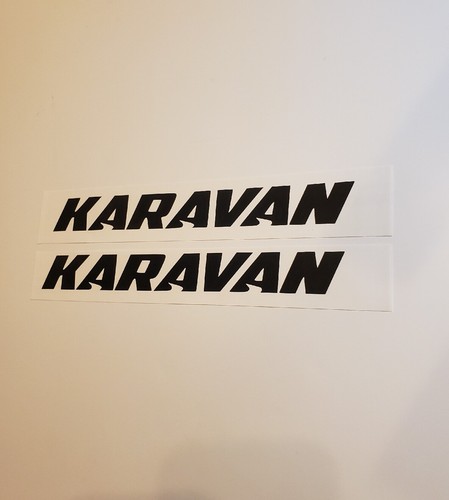 KARAVAN TRAILER DECALS Stickers Gloss white or black 16-22" FAST USA | eBay