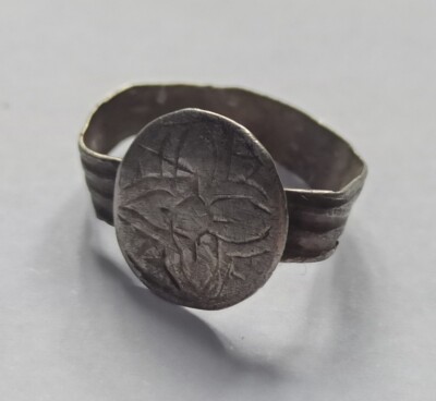 LATE MEDIEVAL SILVER RING WITH FLORAL MOTIF 1400-1500 AD | eBay