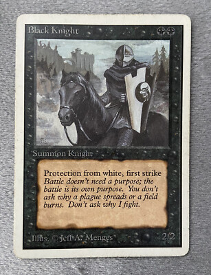 Black Knight - MTG Unlimited - MP | eBay