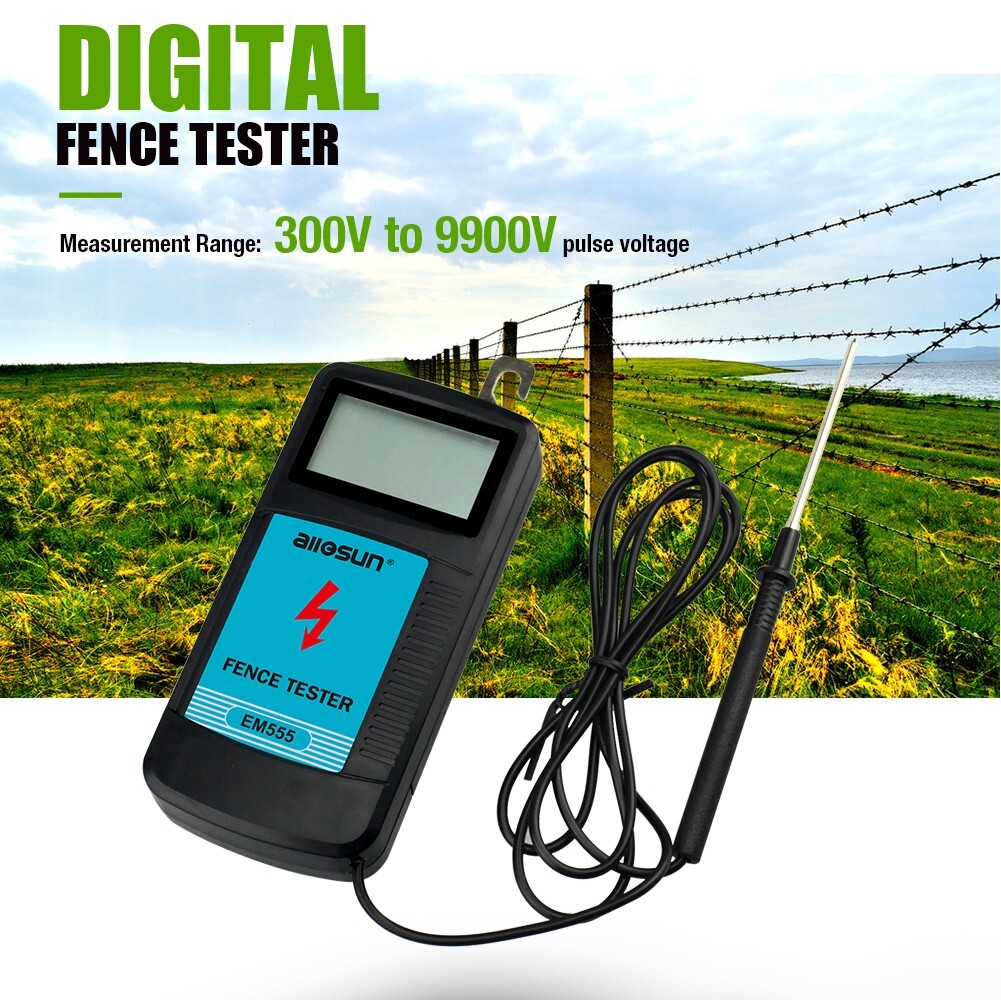Electric Fence Tester Fault Finder Digital Electr Fence Voltage Tester ...