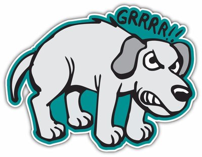 Very Angry Dog Pet Funny Slogan Car Bumper Vinyl Sticker Decal 4"X5" | eBay