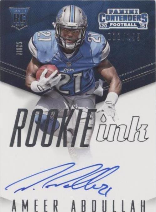 2015 Panini Contenders - Rookie Ink Rps Ameer Abdullah #INK-AA /199 (AU ...