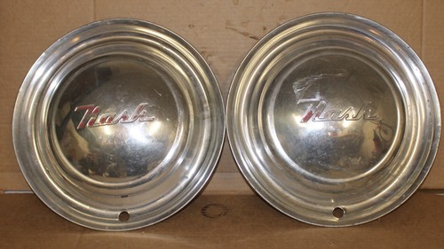 2 VINTAGE NASH HUB CAPS Hubcaps RatRod RAT ROD | eBay