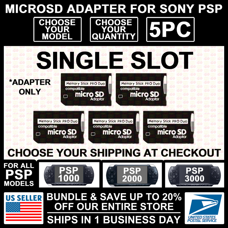 Micro SD to PSP Memory Card Pro Adapter For Sony SDHC TF Card Reader ...
