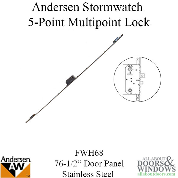 Andersen Stormwatch Multipoint 5 Point Lock For Frenchwood Double Doors ...