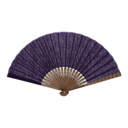 Onishi Kensei Ripple Dangle Leaf Fan 23cm Purple Japanese Made New | eBay