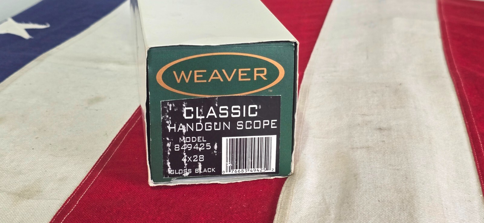 Weaver Classic Handgun Pistol Scope 4x28mm Black Gloss Model 849425 ...