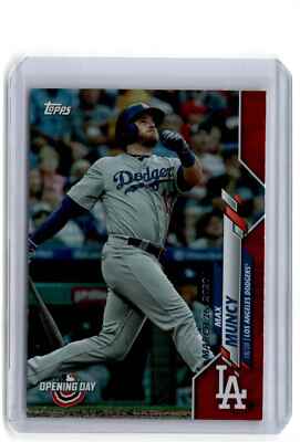 2020 Topps Opening Day Red Foil Max Muncy Rookie Los Angeles Dodgers ...