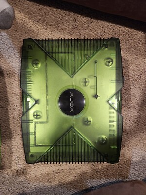 Orig MICROSOFT X BOX Special Edition HALO GAME CONSOLE Translucent ...