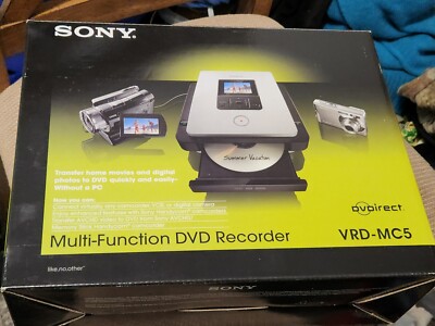 Sony DVDirect VRD-MC5 DVD Recorder (2.5 inch) - Black Open Box ...