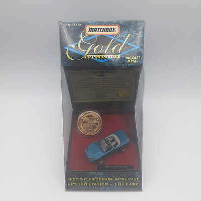 Vintage Matchbox Gold Collection Die Cast Mitsubishi Spyder Blue with ...
