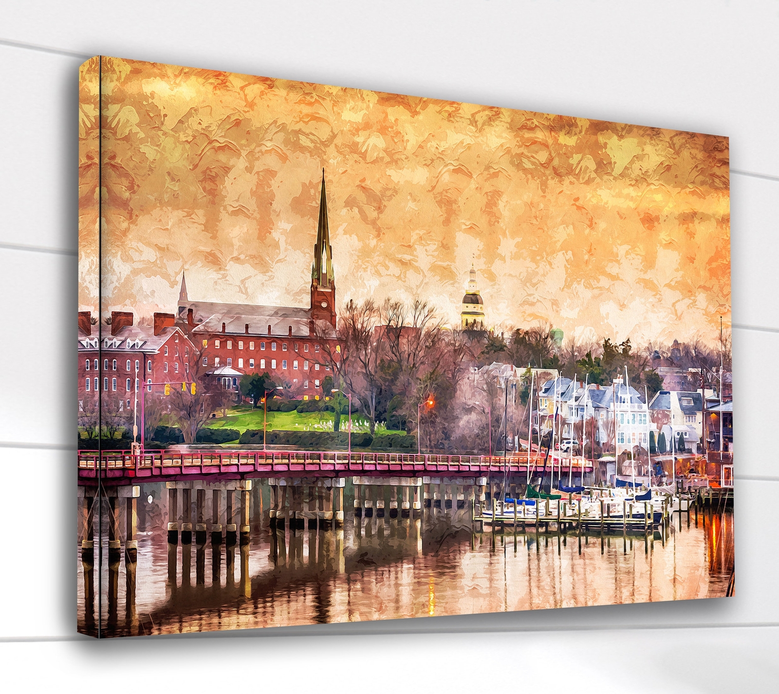 Annapolis Maryland watercolor, Annapolis Maryland wall art, Annapolis ...