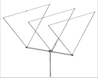Small Beam Antenna - MaCo VQ3 V-Quad - Dual Polarity - Newest Model V-quad!!! | eBay