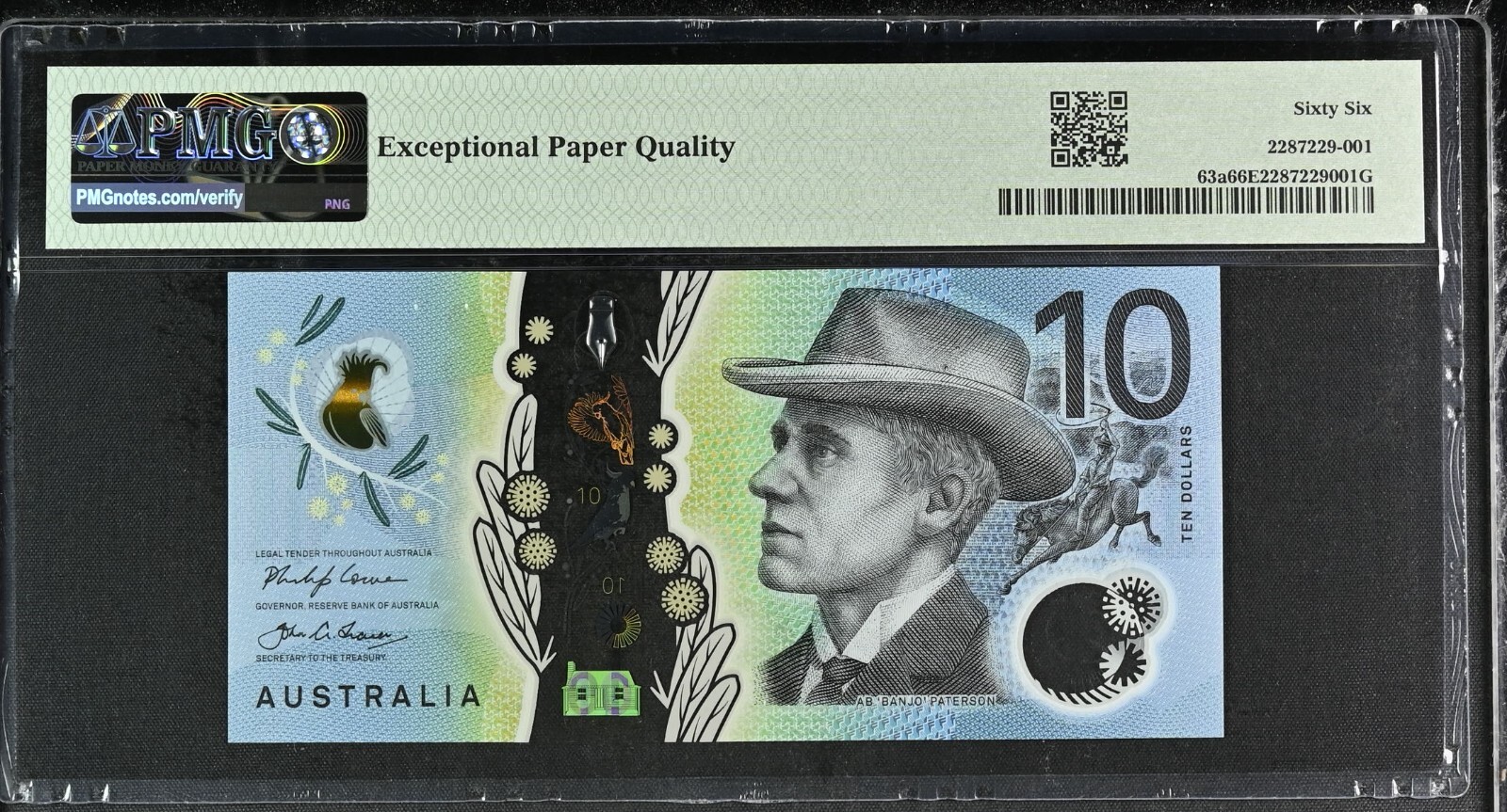 Australia 10 Ten Dollars $ Note Currency Gem PMG Uncirculated UNC ...