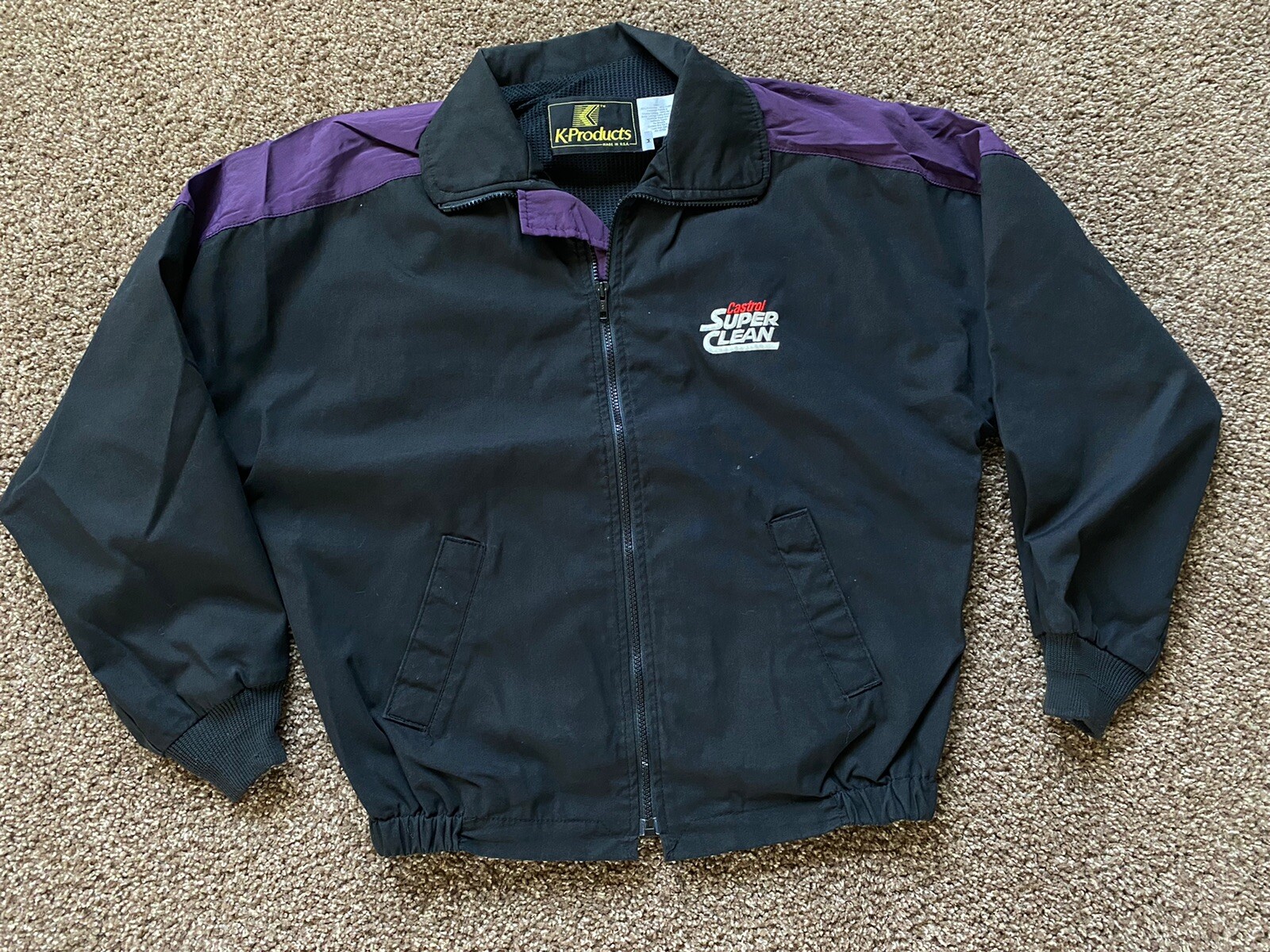 Vintage Castrol Super Clean Racing Jacket Size Medium… - Gem