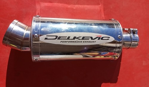 Delkevic Exhaust Slip On Muffler Pipe Can Silencer PR2206 REMOVABLE ...