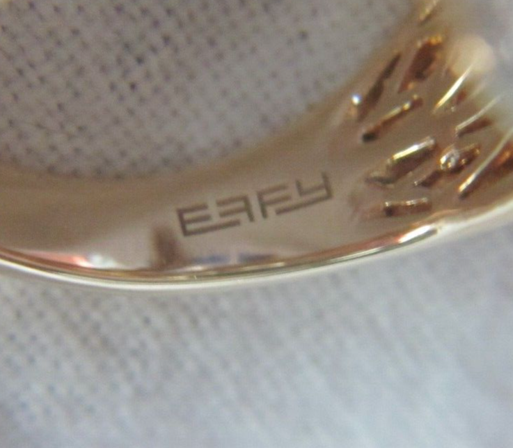 Effy 14K Yellow Gold SZ 7 Tsavorite & Malachite Diamond Safari Snake ...