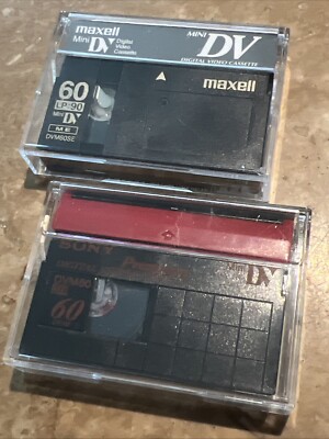 Maxell & Sony Mini DV 60 Min DVM60 2 Pack | eBay