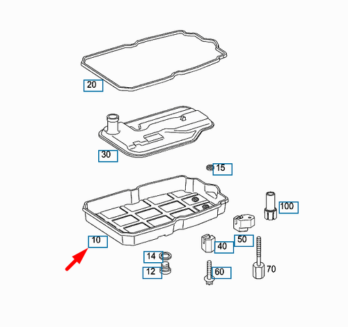 MERCEDES-BENZ S-CLASS W221 Oil Pan A9062700501 New Genuine | eBay