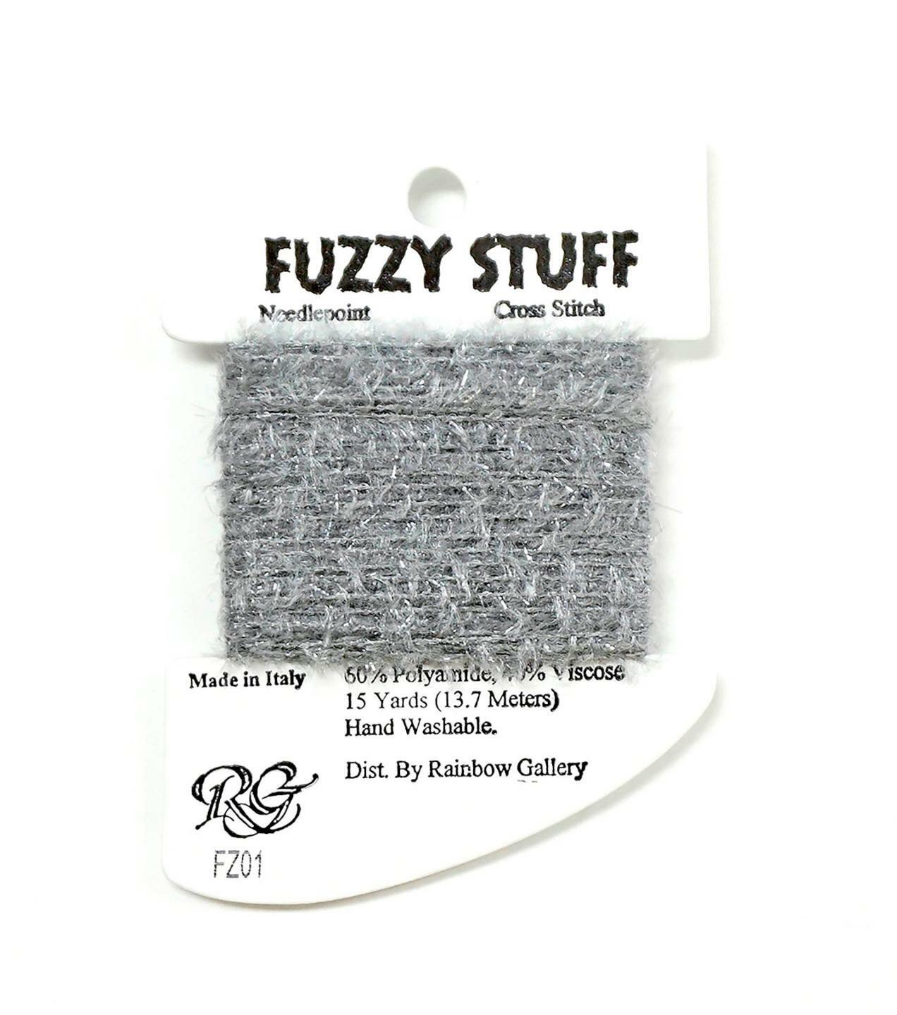 FUZZY STUFF MED GRAY #01 Stitch Fiber 15Yards Needlepoint Thread ...