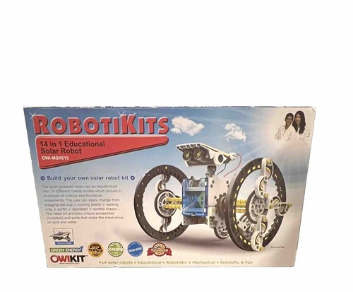 NEW Robotikits OWIKIT 14-in-1 Educational Solar Robot Kit OWI-MSK615 ...