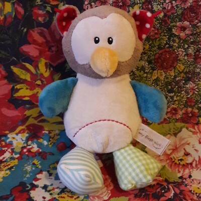 NICI 9" MY FIRST NICI OWL SOFT TOY PLUSH BIRD COMFORTER SOOTHER GERMAN ...