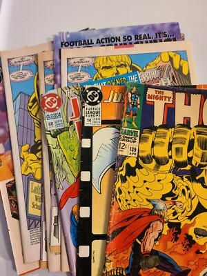 SCRAP COMIC LOT - TORN OFF COVERS (INCLUDED) - ADS CUT OUT - C PIX ...