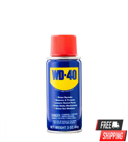 3 oz. Original WD-40 Formula, Multi-Purpose Lubricant Spray, Handy Can ...