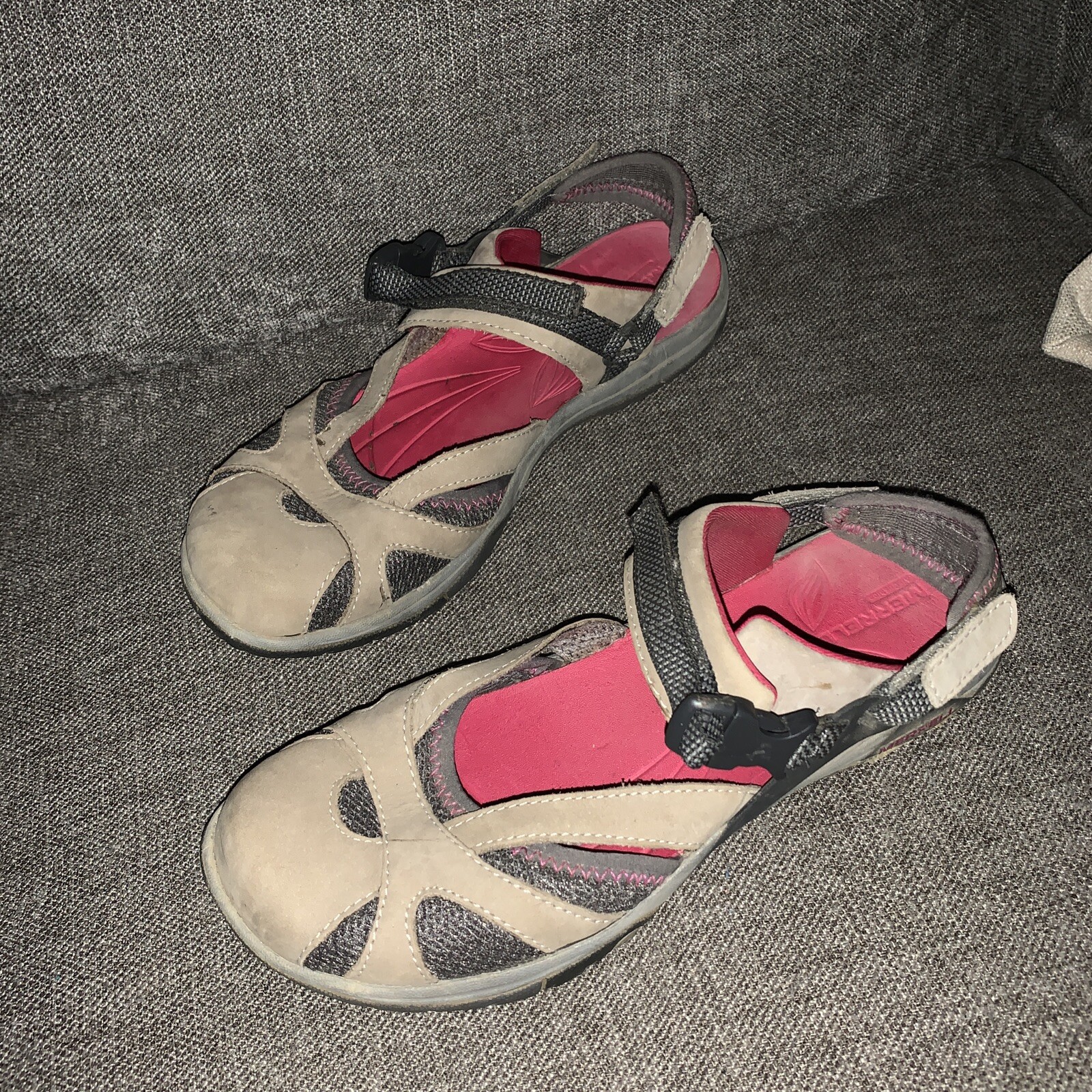 Merrell Azura Wrap Otter Brown Pink Tan Mary Jane Clo… - Gem