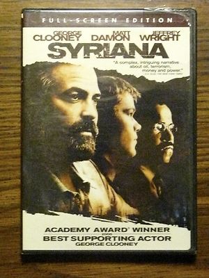 SYRIANA DVD FULL SCREEN EDITION NEW SEALED GEORGE CLOONEY MATT DAMON ...