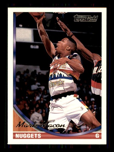 1993 Basketball Topps Mark Macon Denver Nuggets #173 Gold | eBay