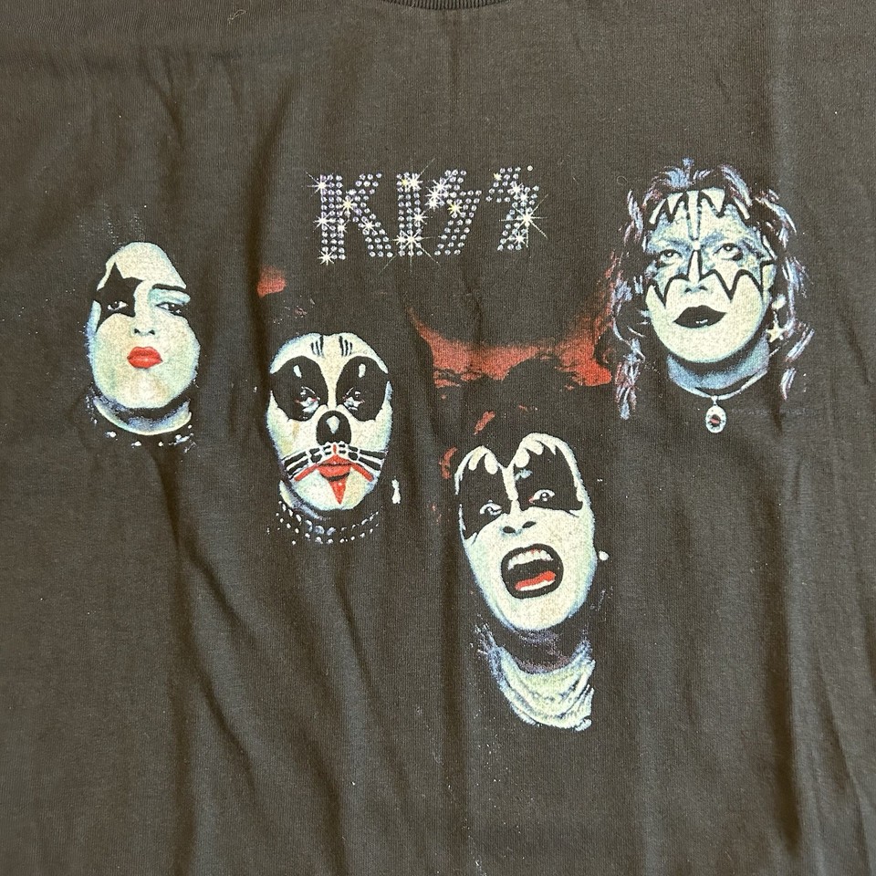 KISS Band T-Shirt Winterland NOS XL Early 2000s Rock Tee Front Back ...