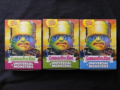 3x Garbage Pail Kids x Universal Monsters Empty Boxes All 3 Colors Rare ...