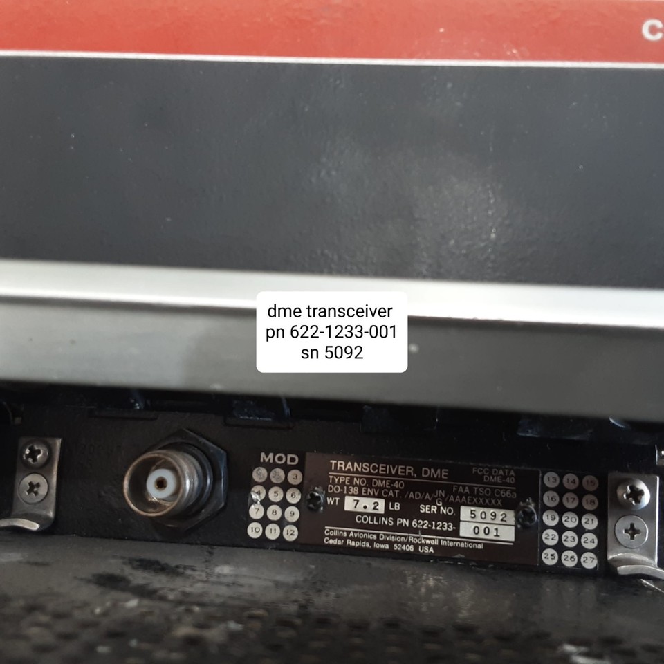 COLLINS DME TRANSCEIVER P/N 622-1233-001 | eBay
