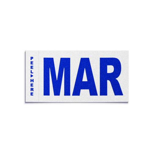 MARCH - California License Plate YOM Month Sticker - CA DMV ...