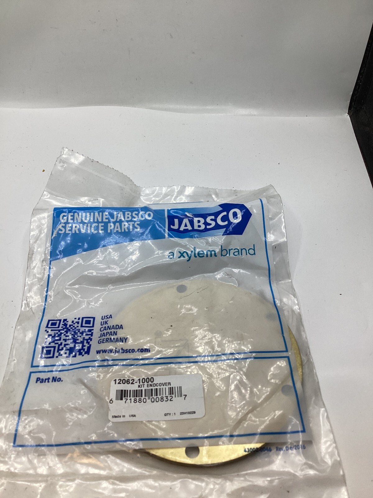 (QTY 1) Jabsco CAT 12062-1000 Water Pump End Cap End Cover | eBay