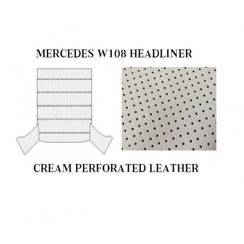 Mercedes W08 Roof Ceiling Sky Headliner Cream Perforated Leather NEW | eBay