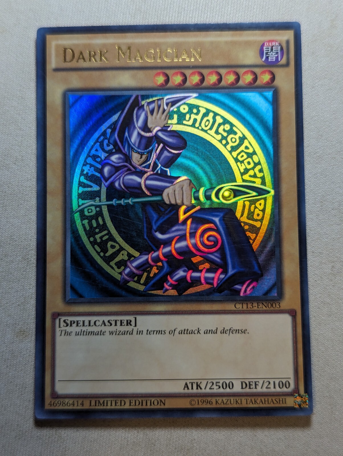 Yugioh Dark Magician CT13-EN003 Ultra Rare LIMITED EDITION - LP | eBay